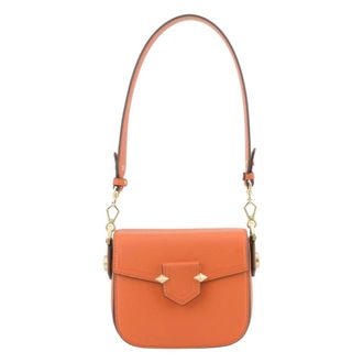 Pourchet Femme, Sacs, Orange, Taille: ONE Size Petit trotteur orange - en cuir