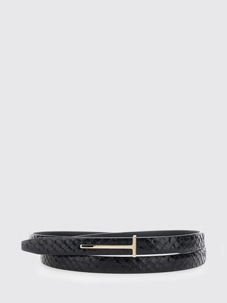 Tom Ford Ceinture en cuir de veau imprim&eacute; python avec boucle monogramme