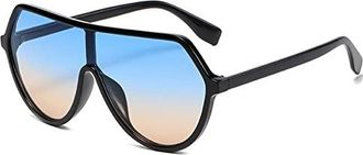 Generic Lunettes de soleil à grand cadre Street Shot hommes et femmes lunettes de soleil pour vacances en plein air (couleur : C, taille : moyen) 2026, b, Tai