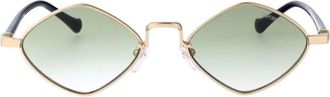 Emporio Armani Lunettes de soleil oeil de chat angulaires - Homme - Accessoires - Jaune - Taille: 50 MM