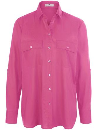 Peter Hahn Bluse Hemdkragen Peter Hahn pink