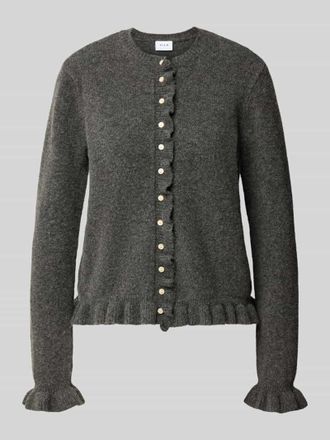 Vila Regular Fit Cardigan mit Rundhalsausschnitt Modell Jacia