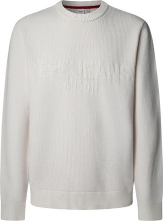 Pepe Jeans London Herren Phineas Strickwaren, Beige (Elfenbeinweiß), XL