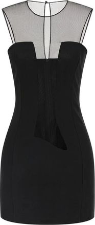 Nensi Dojaka Nensi Dojaka, Femme, Robes, Noir, Taille: 38 FR Tulle Insert Dress