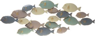 Beliani Verspielter Wandschmuck Fische bunte Farben Fermium