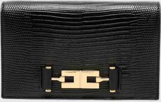 Elisabetta Franchi Mini-Handtasche mit Eidechsen-Print und abnehmbarem Schultergurt