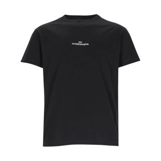 Maison Margiela Baumwoll-Jersey-T-Shirt - - Tops - Herren - Schwarzk - L