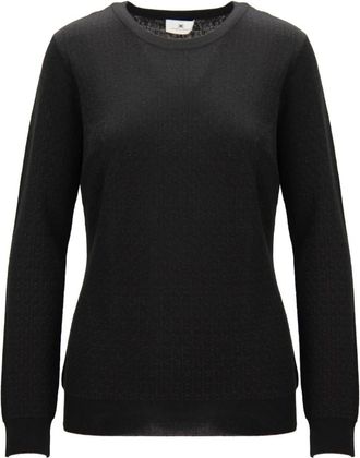 Elisabetta Franchi Femme, Pulls, Noir, Taille: 42 FR Maille ras du cou