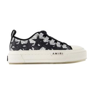 Amiri Glitter Stars Court Low - Femme - Chaussures - Gris - Taille: 40 EU