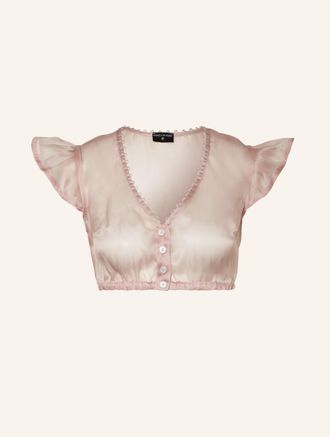 Kinga Mathe Kinga Mathe Dirndlbluse Kiki Aus Seide rosa