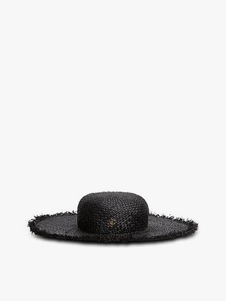 Tommy Hilfiger Chapeau en paille tress&eacute;e &agrave; plaque logo