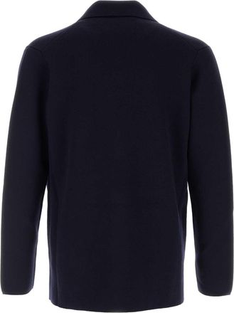 Etro Mens Navy Blue Wool Blend Blazer B0310 Exterior: Nylon Elastane Giacche E Gilet Jacket