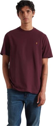 Farah T-Shirt f&uuml;r Herren, Regul&auml;r (Burgunderrot)