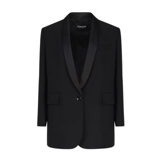 Dondup Woll-Sakko mit Einreiher - - Jackets - Damen - Schwarzk - XS