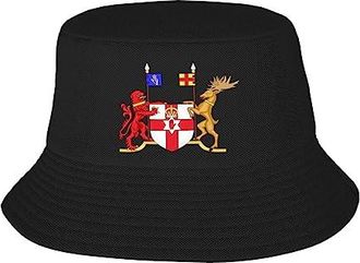 Generic Chapeau De Seau Armoiries du Nord De LIrlande Chapeau De P&ecirc;che Respirant &Eacute;t&eacute; Bonnet Soleil, pour Plage, De P&ecirc;che, Chasse, 56-58cm