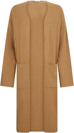 Malo Femme, Pulls, Brun, Taille: 40 FR Long Cardigan