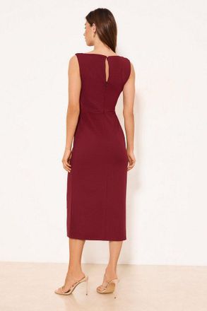 Lipsy Midikleid Lipsy Bodycon-Midikleid mit Seitenknoten (1-tlg)