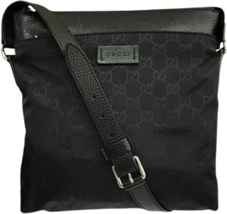 Gucci unisex, Pre-owned, Noir, Taille: ONE Size Sac bandouli&egrave;re en cuir Pre-owned