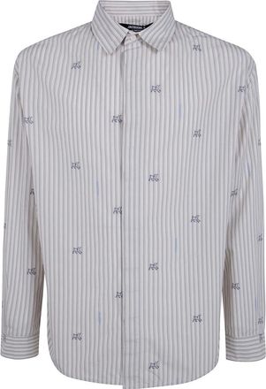 Jacquemus Homme, Chemises, Blanc, Taille: M La Chemise Simon Chemise &agrave; Manches Longues