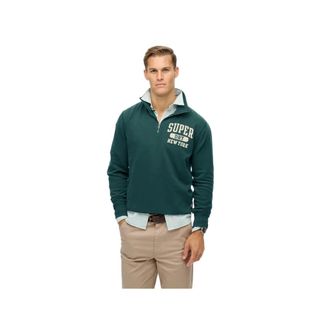 Superdry Homme, Sweatshirts et sweats &agrave; capuche, Vert, Taille: L Vintage Athletic Zip-Through