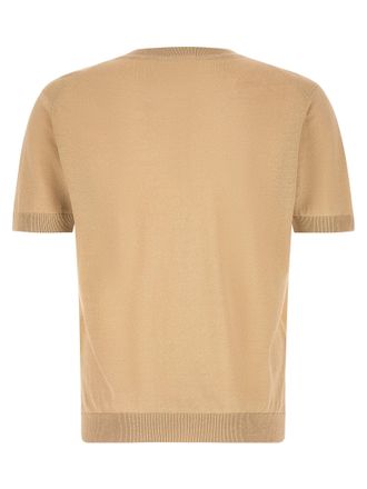 Zanone Linen-Cotton Blend Sweater - Beige