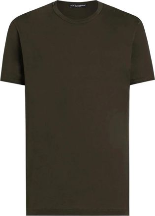 Dolce & Gabbana Homme, Tops, Vert, Taille: XL T-Chemises