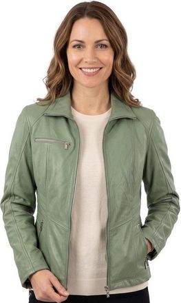 Jilani Lederjacke Maura Jilani - Damen Lederjacke Lammnappa salbei