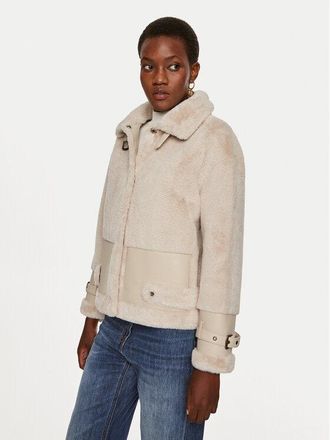 Twin-Set Fellmantel 242TP2380 Beige Regular Fit