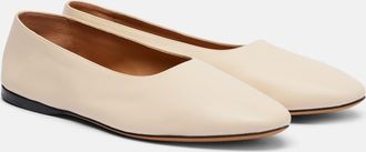The Row Ballerines Awar en cuir