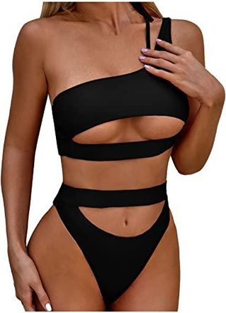 Generic 2026 Robes boh&egrave;me pour femmes, maillot de bain br&eacute;silien, maillot de bain, maillot de bain bandeau, bikini bandeau, maillot de bain, tankinis, Noir, S