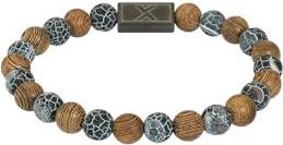 iXXXi Men Bracelet de perles Lennon Gun Color | L, L, Résine, Pas de gemme