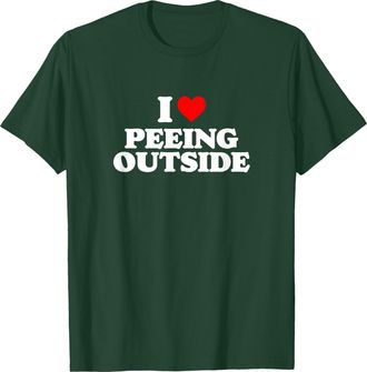 Giant Step Design Co. I Love Peeing Outside Retro 80s Vibe T-Shirt