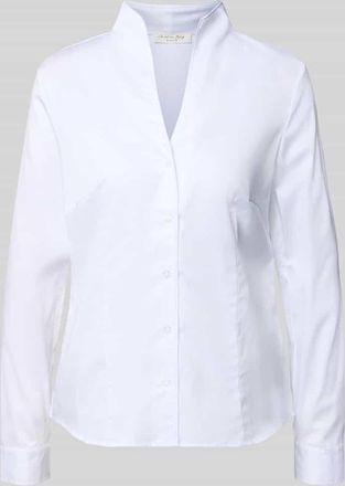 Christian Berg Hemdbluse mit Stehkragen und Sportmanschetten