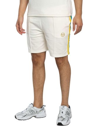 Sergio Tacchini Monte Velours-Sweatshorts, Wei&szlig;