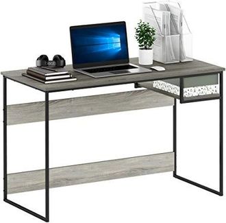 Furinno Moretti Bureau D&eacute;tude de Style de Vie Moderne, Engineered Wood, Ch&ecirc;ne Fran&ccedil;ais, 114,3 (L) x 75,4 (H) x 51,3 (P) cm