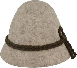 Faustmann Chapeau bavarois pour homme (gris clair chiné, 58), Gris clair, 58