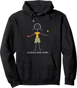 Whyitsme Design Lustiger Jonglier-M&auml;dchen-Jonglierer f&uuml;r Damen Pullover Hoodie
