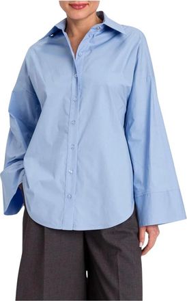 Twinset Femme, Blouses et Chemises, Bleu, Taille: 34 FR Classic Cotton Shirt