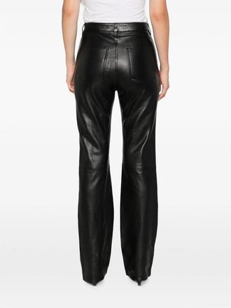 R&oacute;he Lamb Leather Trousers - Black