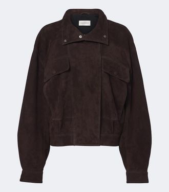 Nour Hammour Veste blouse en daim