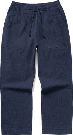 Service Works Homme, Pantalons, Bleu, Taille: L Pantalon de Chef en Seersucker