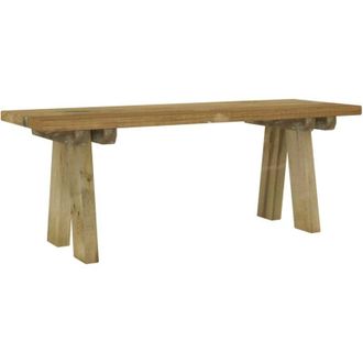 vidaXL Vidaxl - Banc de jardin 110 cm bois de pin massif imprégné