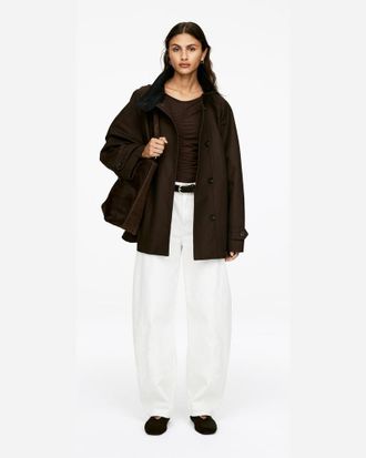 Arket BLOOM Barrel Jeans -Wei&szlig;