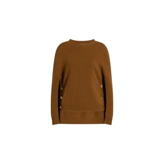Alberta Ferretti Femme, Pulls, Brun, Taille: 38 FR Pull en maille avec cape
