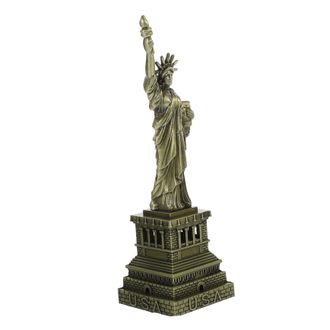 Angoily Freiheitsstatue Metallfigur Langlebiges Metallmodell Glatte Oberfl&auml;che Dekorative Skulptur f&uuml;r B&uuml;ro und Regal Kreatives Geschenk f&uuml;r Freunde und Kolle