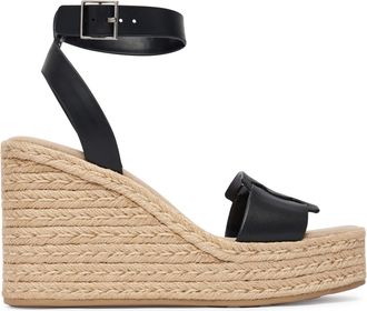 Calvin Klein Espadrilles Calvin Klein Wedge Espad 70 Embl Lth HW0HW02897 Schwarz