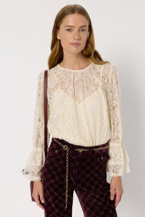 Gerard Darel Blouse en dentelle - ALEXANDRA - Ecru