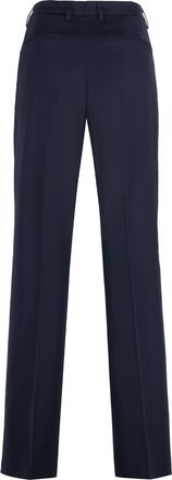 Pantaloni Torino Womens Stretch Viscose Trousers Blue Elastane Straight