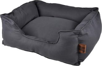 LOVE STORY Rechteckiger Korb aus Polyester, 55 x 50 x 20 cm, Terrazzo, Anthrazit