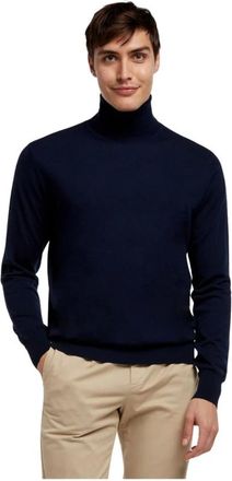 Brooks Brothers Homme, Pulls, Bleu, Taille: M Merino Wool Turtle Neck